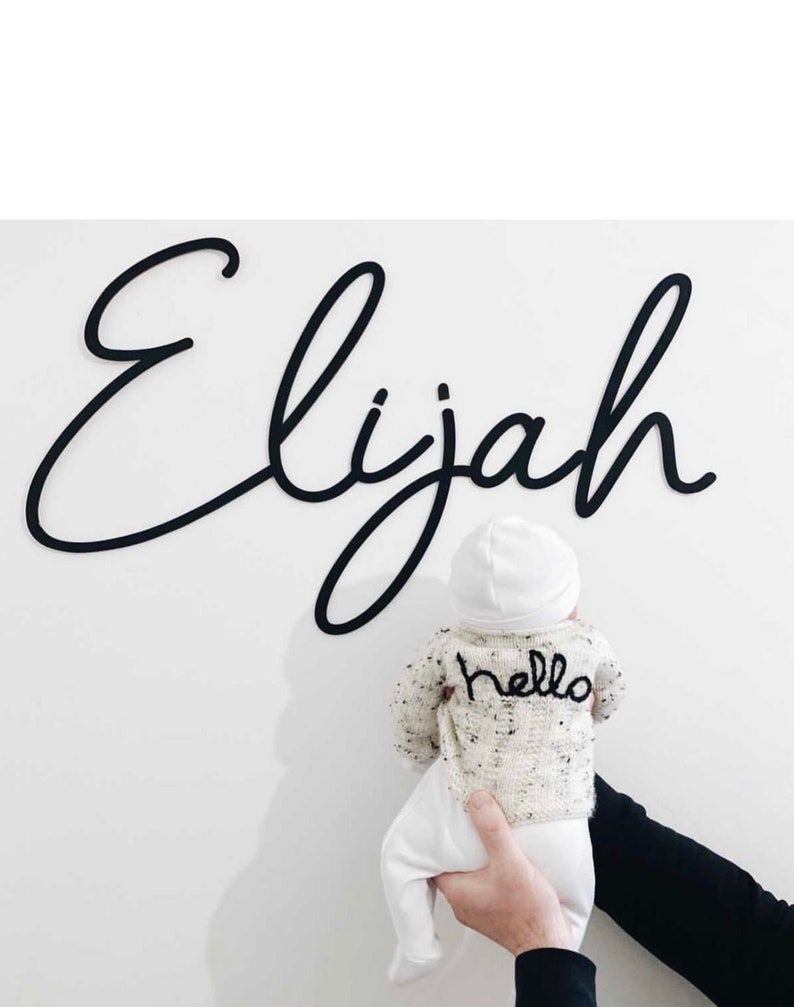 EXTRA LARGE 80cm Decorative Wooden Sign SCRIBBLE Font Wall | Etsy UK