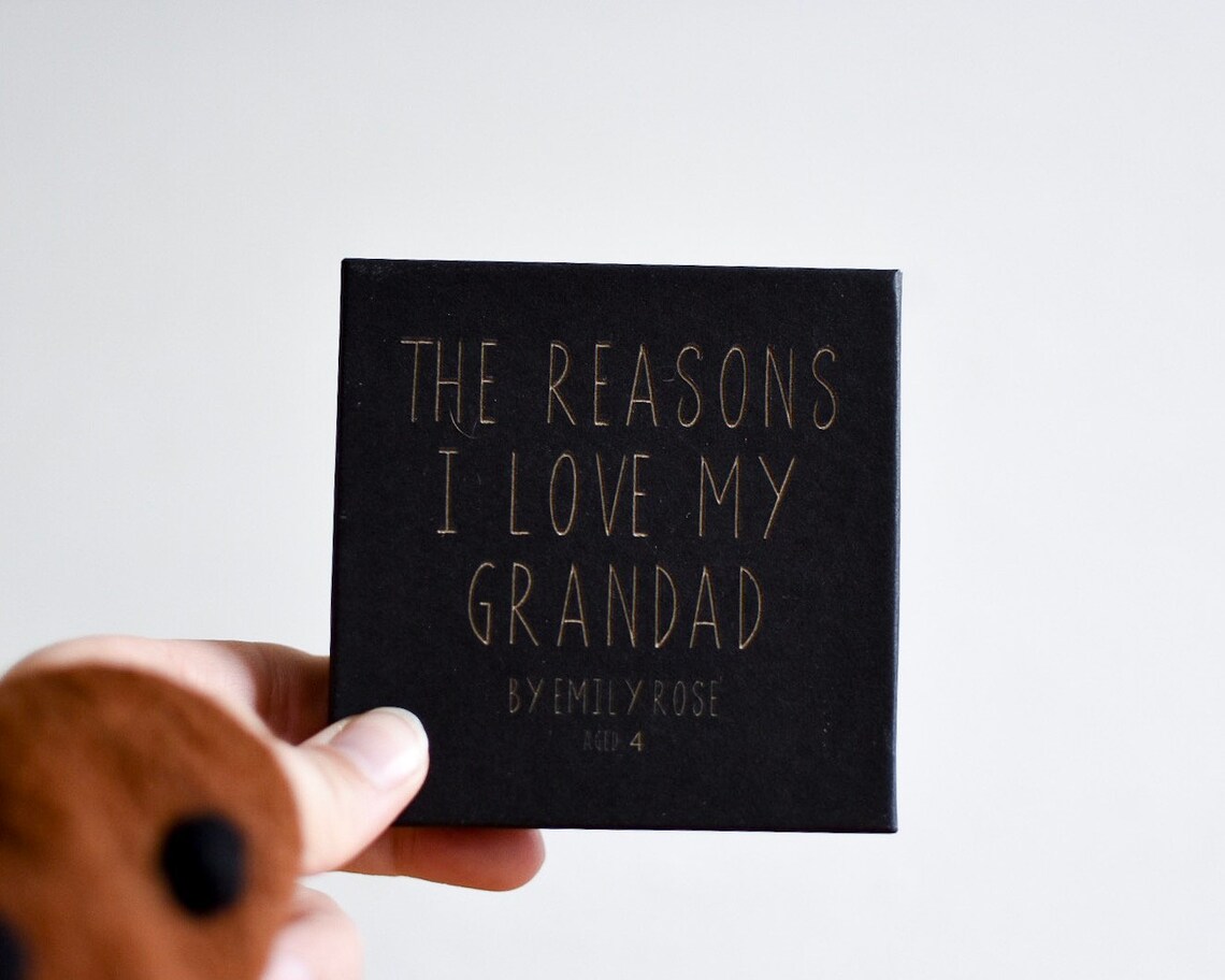 The Reasons Why I Love My Grandparent Personalised Box & - Etsy