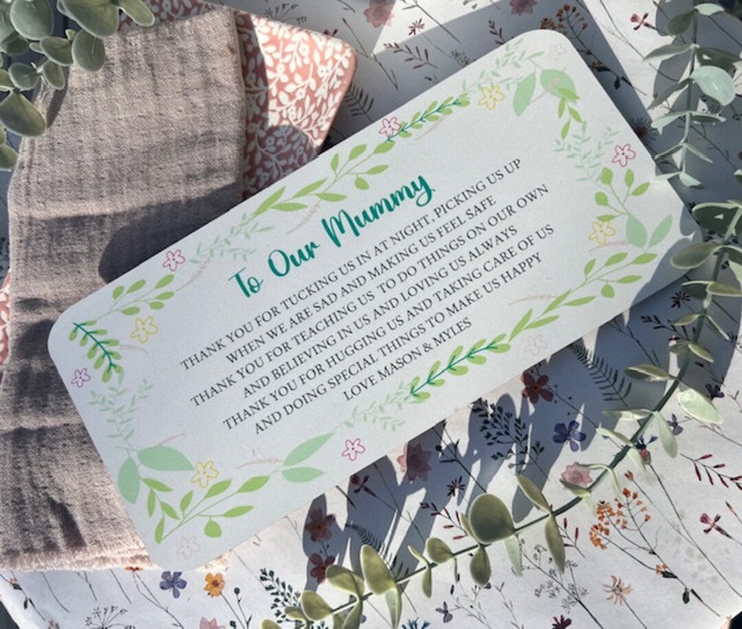 A Poem for Our (my) Mummy Sign - Gift for Mummy - Birthday Gift for ...