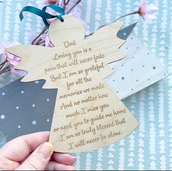 In Memory of DAD Hanging Angel in Loving Memory on Fathers | Etsy