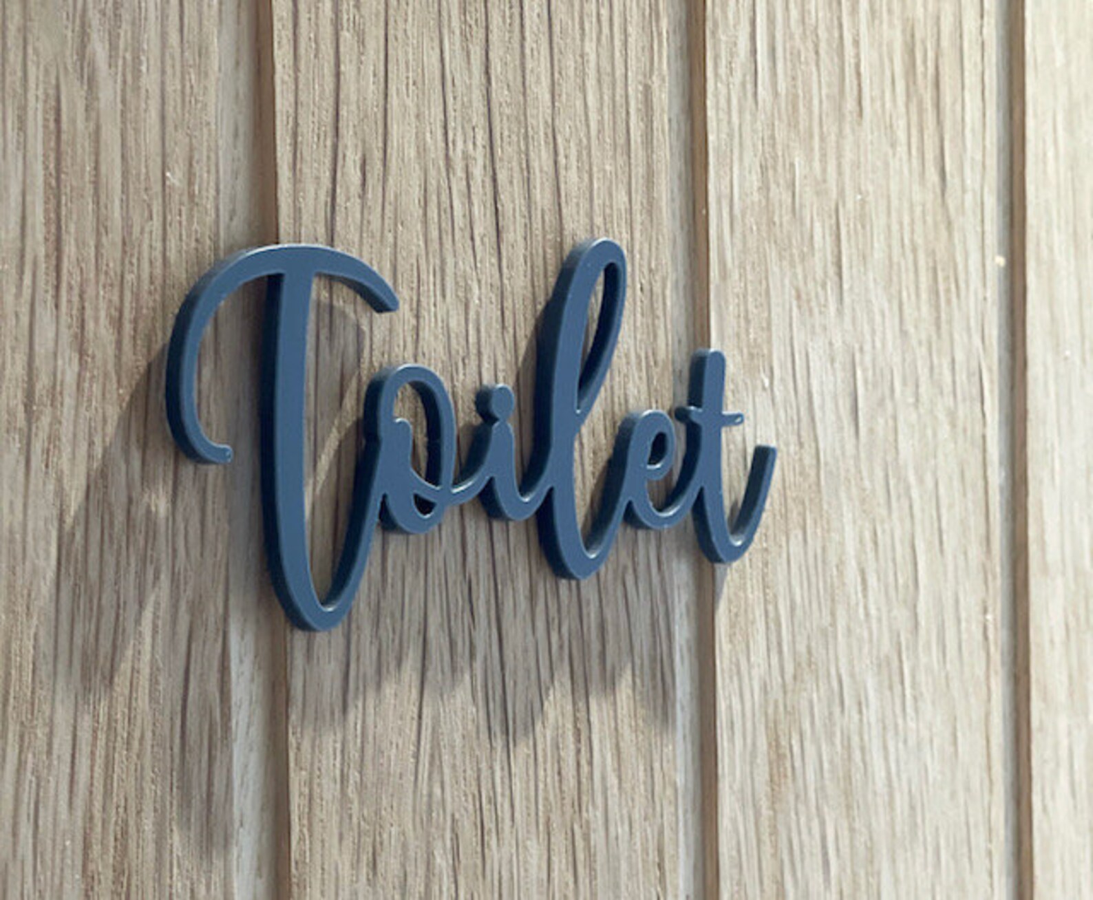 TOILET 3D Acrylic Sign Toilet Cut Out Word Various Colours | Etsy