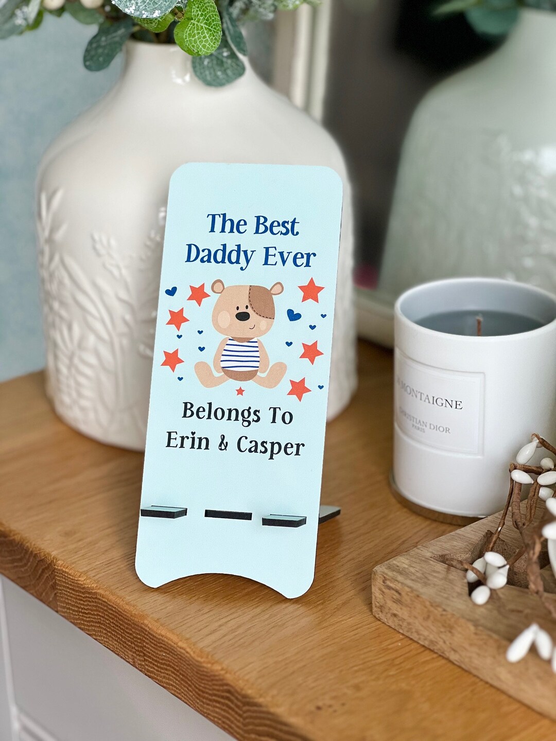 Best Daddy (grandad) Teddy Bear Mobile Phone Stand - iPhone Stand ...