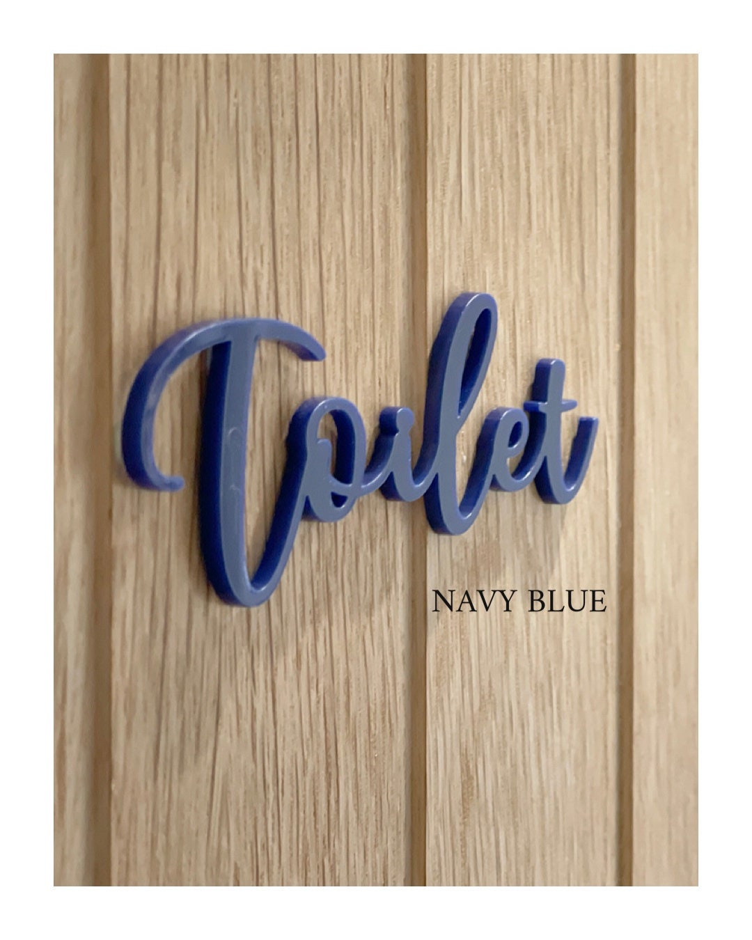 TOILET 3D Acrylic Sign Toilet Cut Out Word Various Colours | Etsy UK