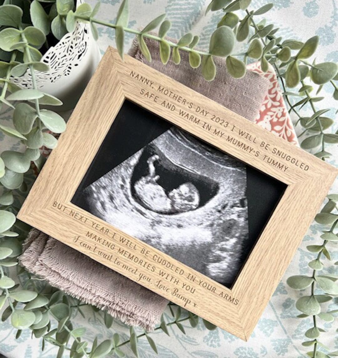 2024 EDITION GRANDPARENT on Mother's Day Baby Bump Photo Frame ...