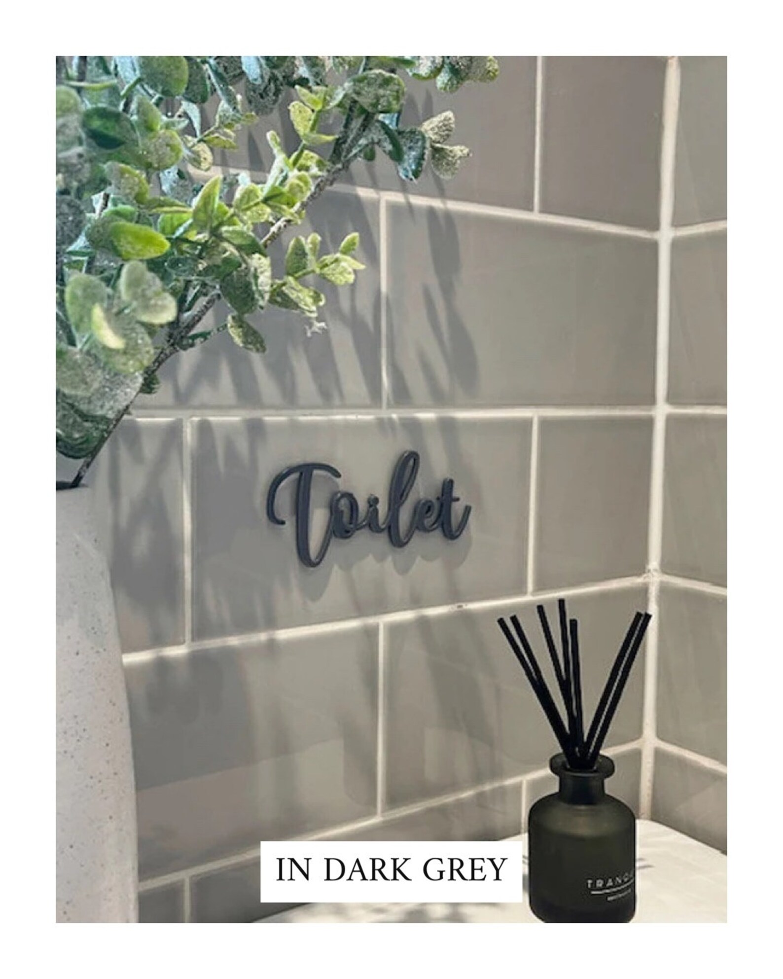 TOILET 3D Acrylic Sign Toilet Cut Out Word Various Colours | Etsy UK
