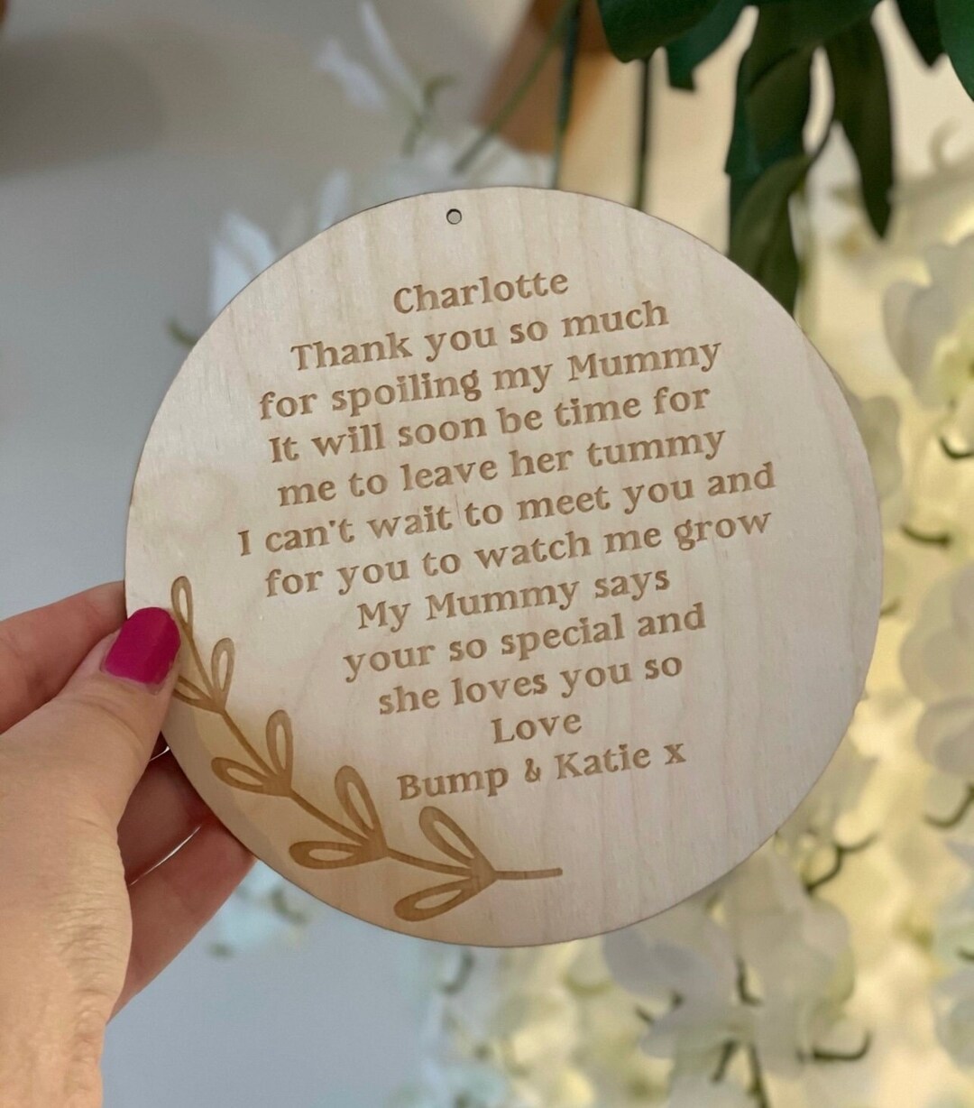 My Mummy is Pregnant Friendship Gift Sign Pregnancy Gift Gift From Bump ...