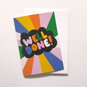 Well Done Greeting Card, School Graduation, Achievement, Got Into Uni, New Job, Encouragement ...