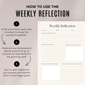 Weekly Reflection Journal | Guided Self-discovery & Personal Growth ...