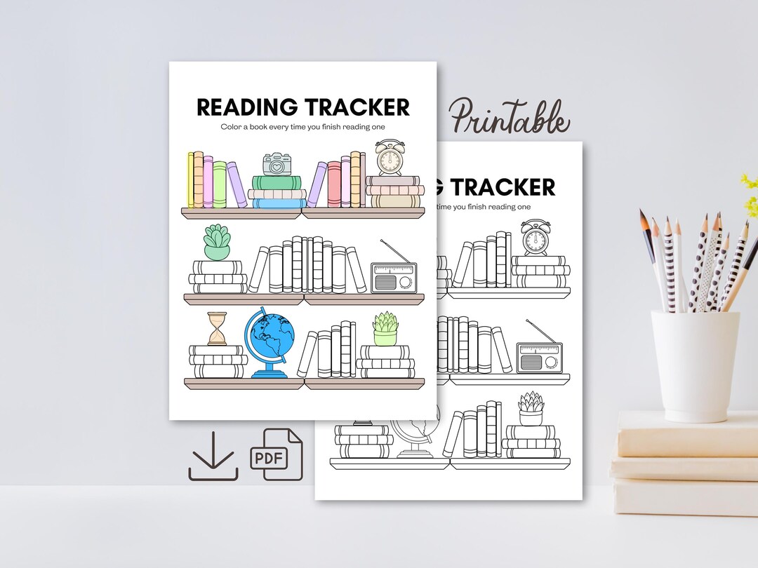 2025 Reading Tracker | Book Log | Book Review Journal Printable ...