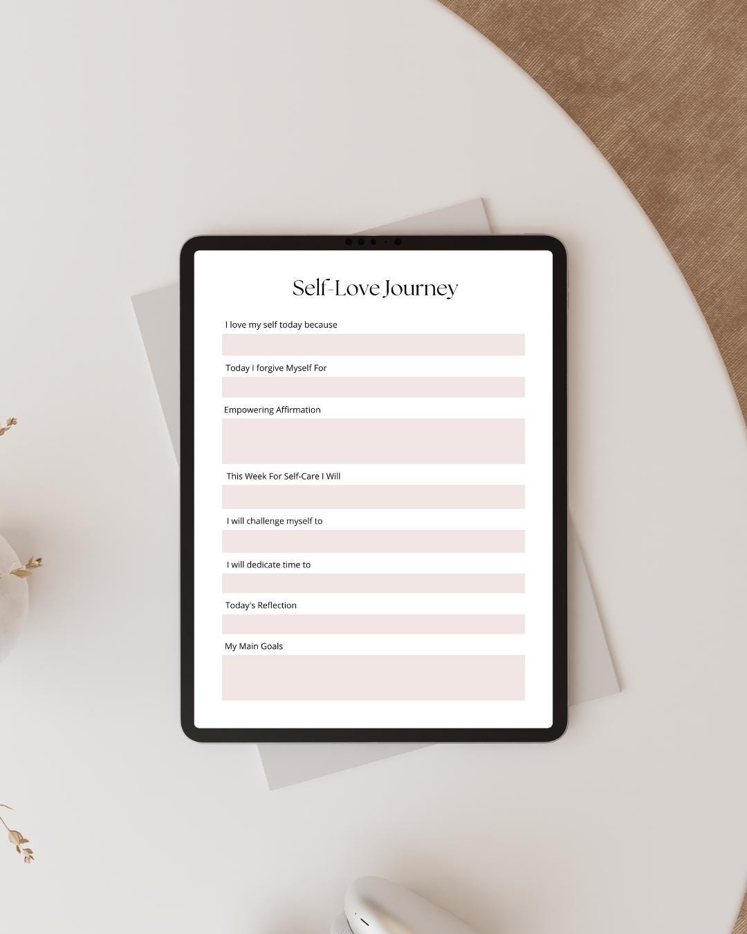 The Self-love Journal, Self Care Journal, Self Love Planner, Self Love ...