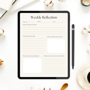 Weekly Reflection Journal | Guided Self-discovery & Personal Growth ...