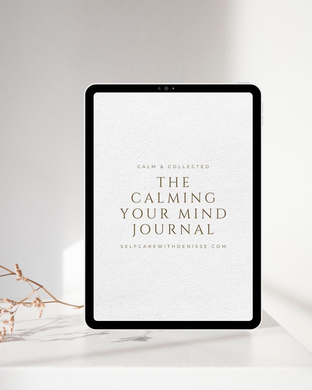 Printable Calming Your Mind Journal Digital Anxiety Relief and Stress ...