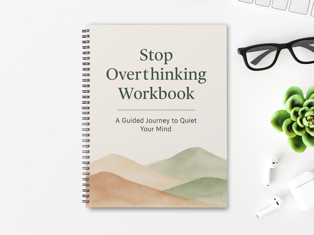 Printable PDF Stop Overthinking Workbook | Anxiety & Stress Relief ...