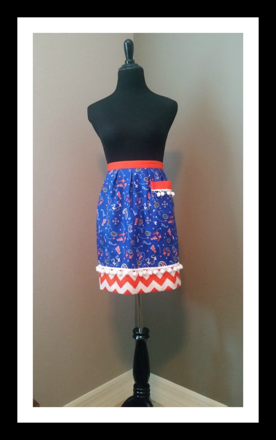 UF Apron University of Florida vintage half apron Game day | Etsy