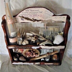 Curiosity Oddity Cabinet With Contents~as Found~french Vintage Markets ...
