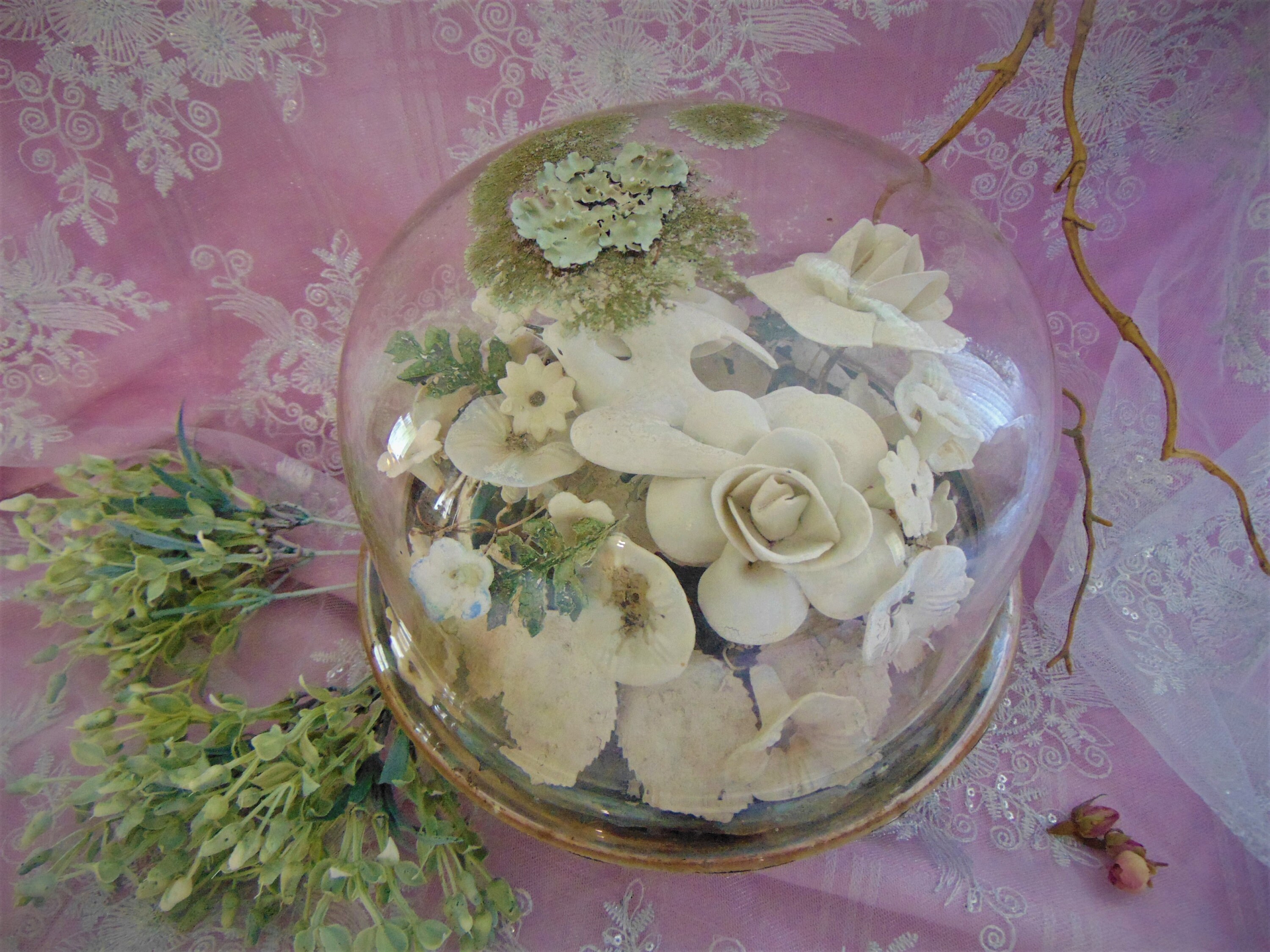Pretty Gravestone With Flowers