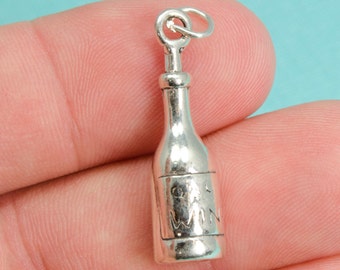 Wine bottle pendant | Etsy