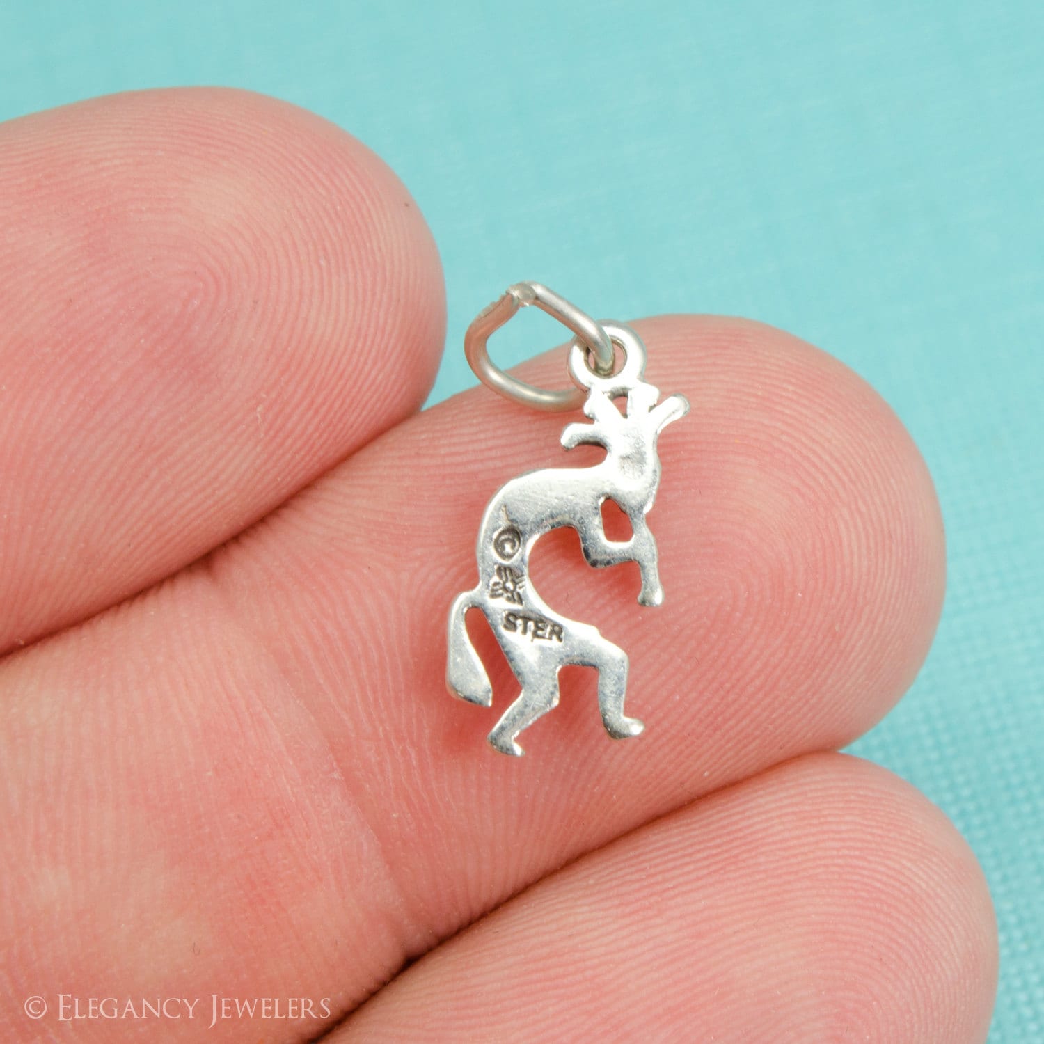 Sterling Silver Kokopelli Bracelet Charm, Native American Fertility ...