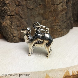 3D Sterling Silver Camel Bracelet Charm, Bactrian, Animal, UAE, Dubai ...