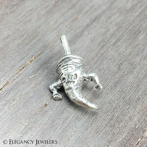 3D Sterling Silver Tornado Charm, Cyclone, Weather, Storm, .925 Silver, DIY, Bracelet Charms ...