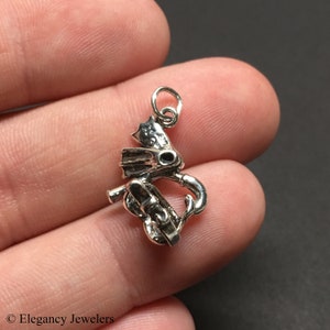 Sterling Silver Snorkeling Charm, .925 Silver, Beach, Diving, Swimming ...