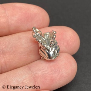 Sterling Silver Gargoyle Charm, Medieval, Evil, Creature, .925 Silver ...