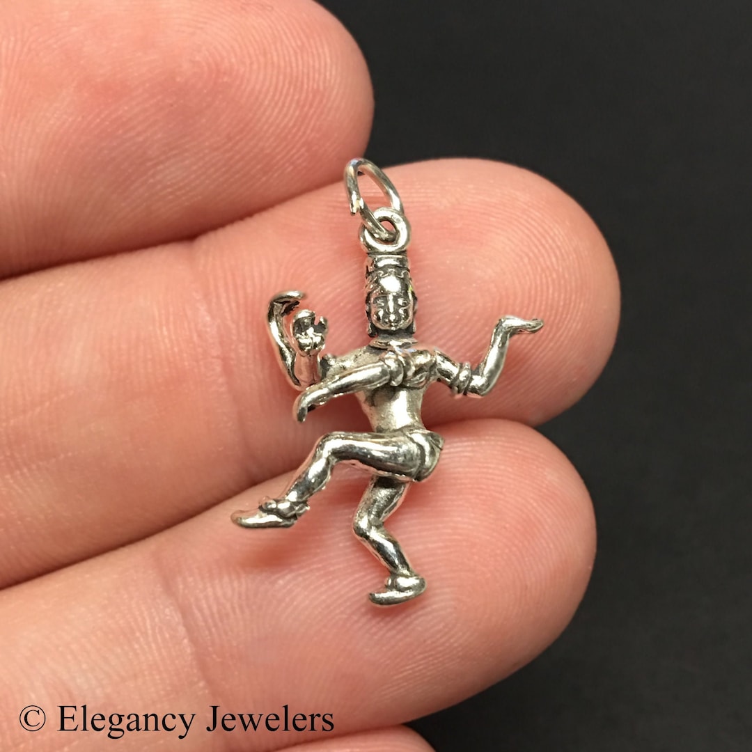 Sterling Silver Hindu God Shiva Charm, .925 Silver, Mahadeva, DIY ...