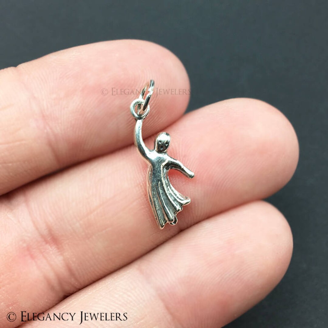 3D Sterling Silver Ghost Charm, Halloween, Scary, .925 Silver, DIY ...