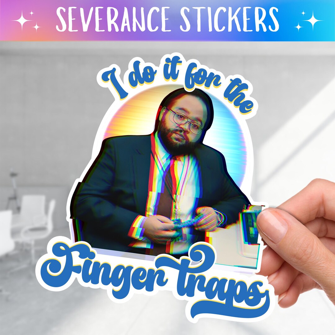 Retro Severance Finger Trap Waterproof Sticker, Funny Dylan Quote, Funny Dylan Sticker ...