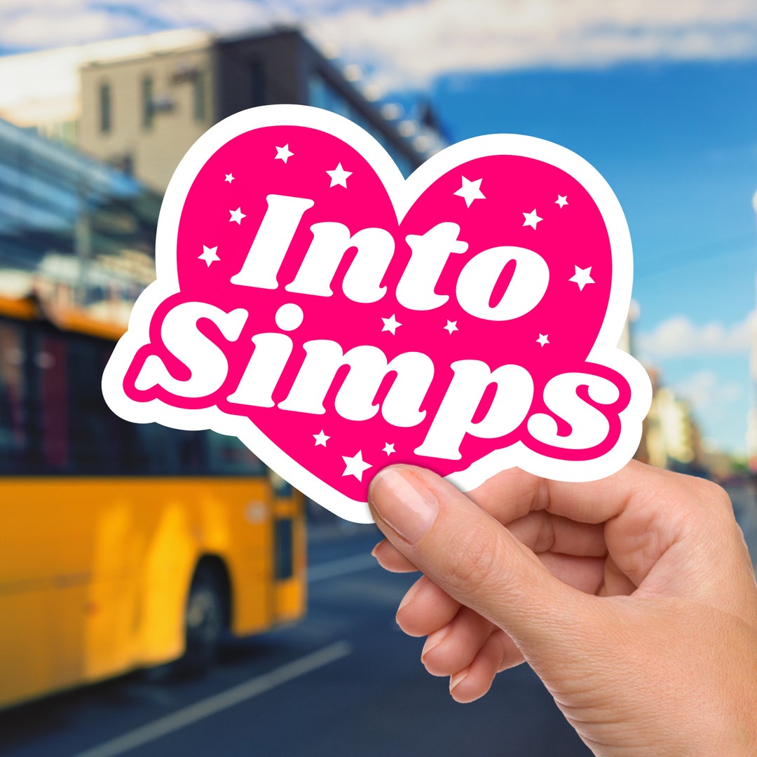 Into Simps Vinyl Decal Stickers, Simp Card Meme, Love in the Stream ...