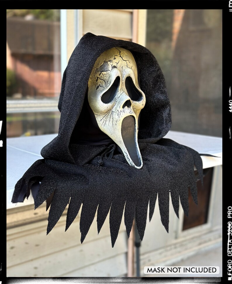 Scream Ghostface 1996 Father Death Hooded for Bust Horror Mask - Etsy