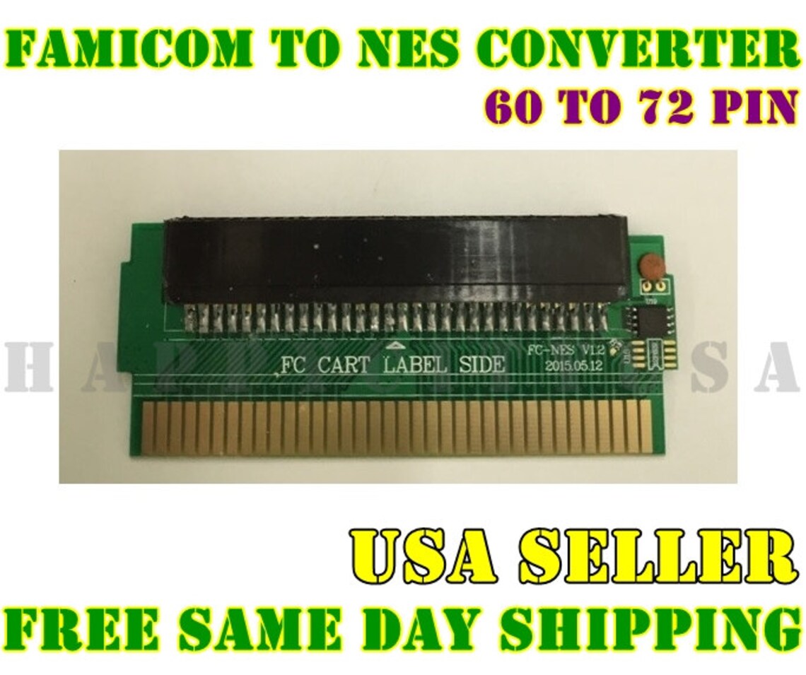 60 to 72 Pin Famicom to NES Converter Adapter - Etsy