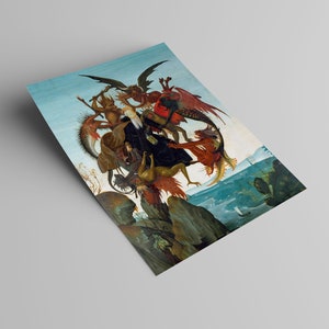 The Torment of Saint Anthony MICHELANGELO BUONARROTI'S 1488 Vintage ...