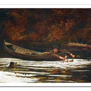 Winslow Homer HOUND AND HUNTER 1892 Vintage Painting - Etsy