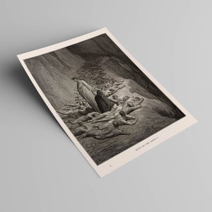 Gustave Dore: Dante and Pope Adrian V (1891) Vintage Illustration Bible ...