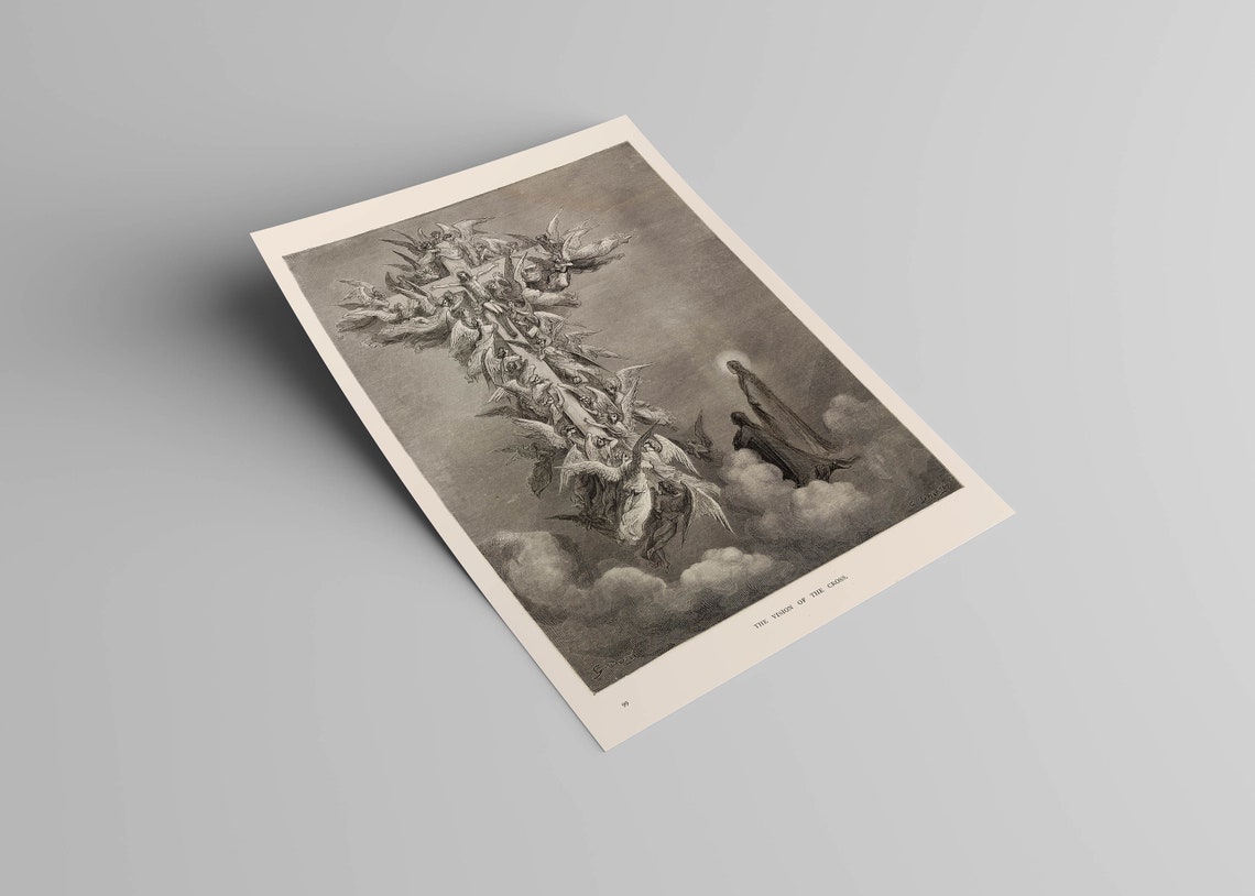 Gustave Dore: the VISION of the CROSS (1891) Vintage Illustration Bible ...