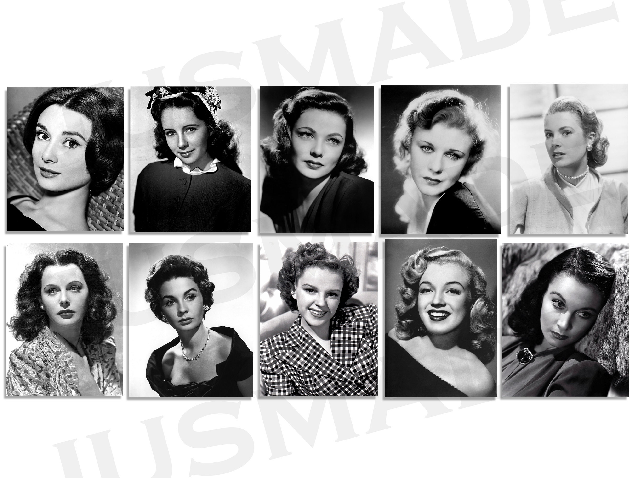 Classic Hollywood Celebrity Headshot 11 X 85 Inch Gloss Photo Reprint