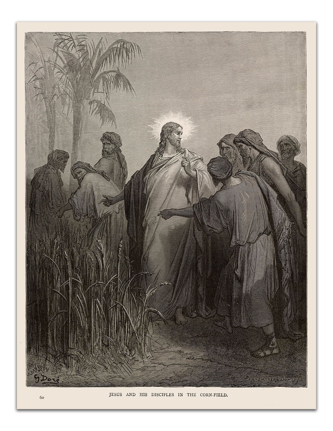 Gustave Dore: JESUS & HIS DESCIPLIES in the Corn Field (1891) Vintage ...