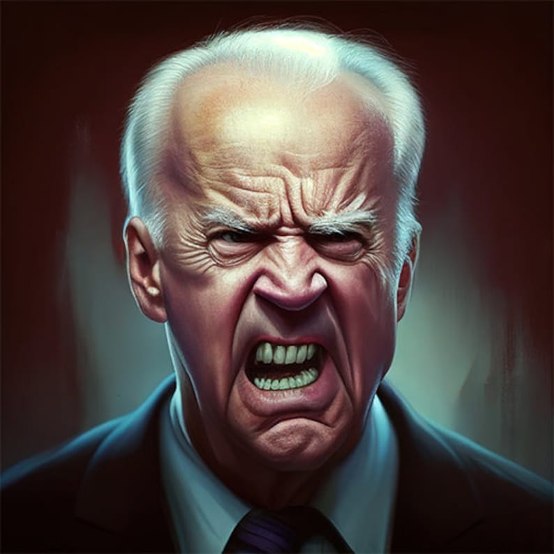 Angry President Portrait TRUMP Biden Obama choose a Print - Etsy