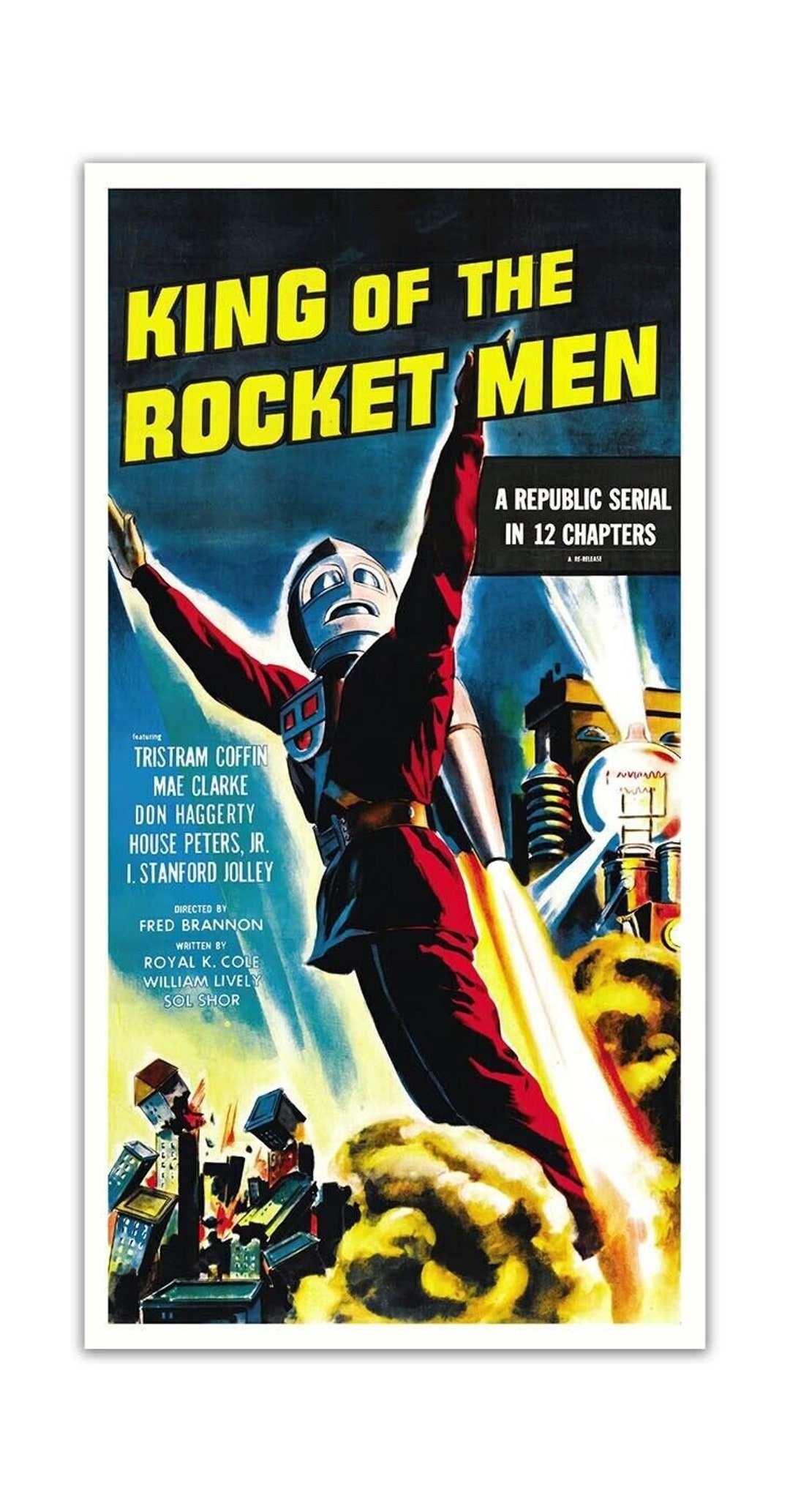 KING of the ROCKET MEN 1949 Sci-fi Adventure Movie Poster/print, Decor 22x11.5" - Etsy