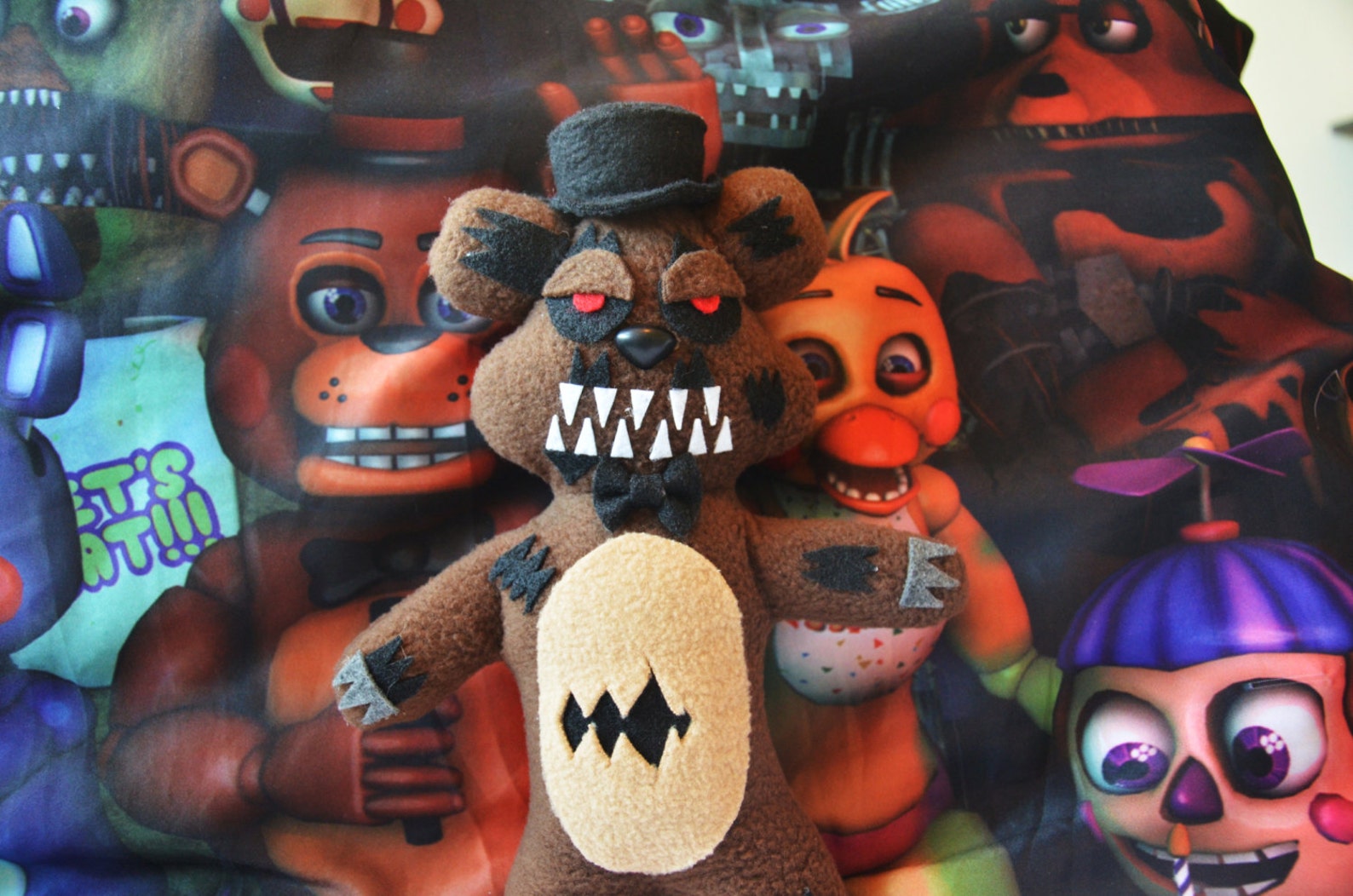 Fnaf Nightmare Plush handmade Five Nights at Freddys 11 Inch - Etsy