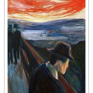 Edvard Munch DESPAIR (1892) Vintage Famous Painting -unframed- Premium ...