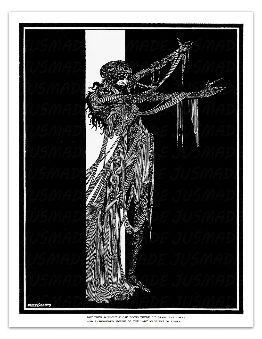 The Fall of the House of Usher | POSTER 1919 (edgar Allan Poe) HARRY ...