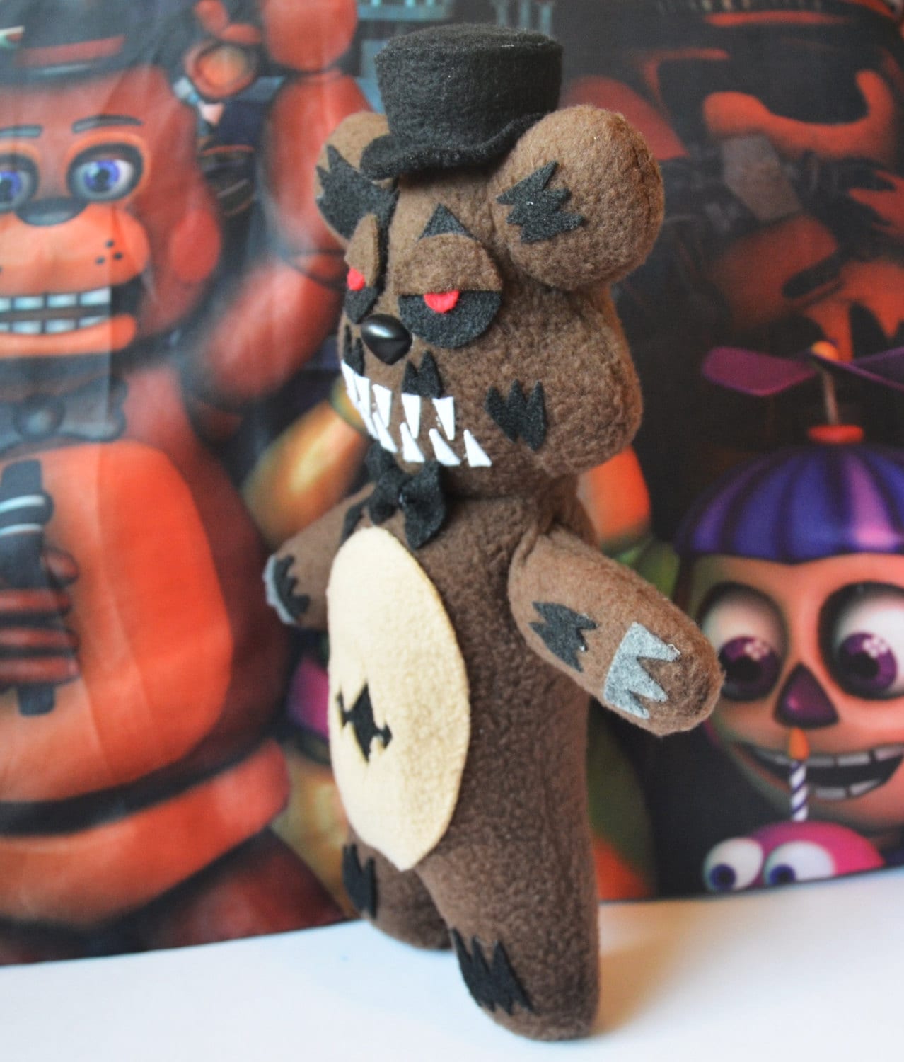 Fnaf Nightmare Plush handmade Five Nights at Freddys 11 Inch - Etsy