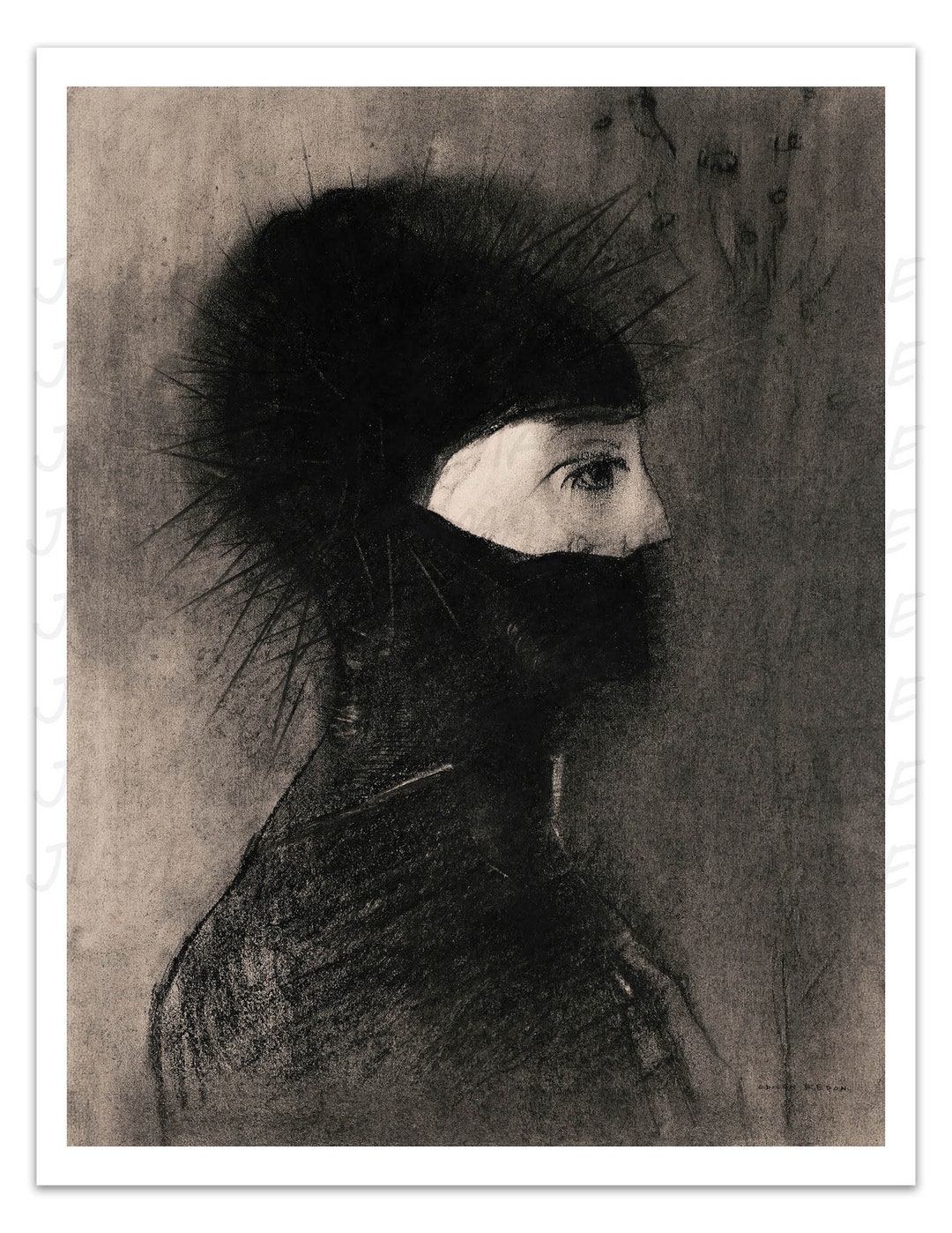 Armor ODILON REDON 1891 Vintage -unframed- Premium Art Reprint - Etsy