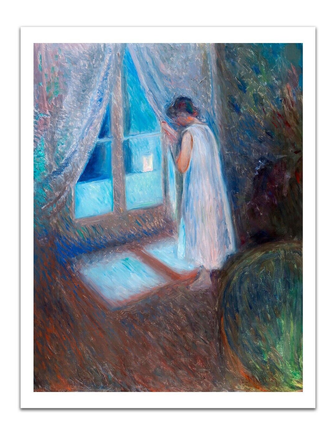Edvard Munch THE GIRL by the WINDOW (1893) Vintage Famous Painting ...