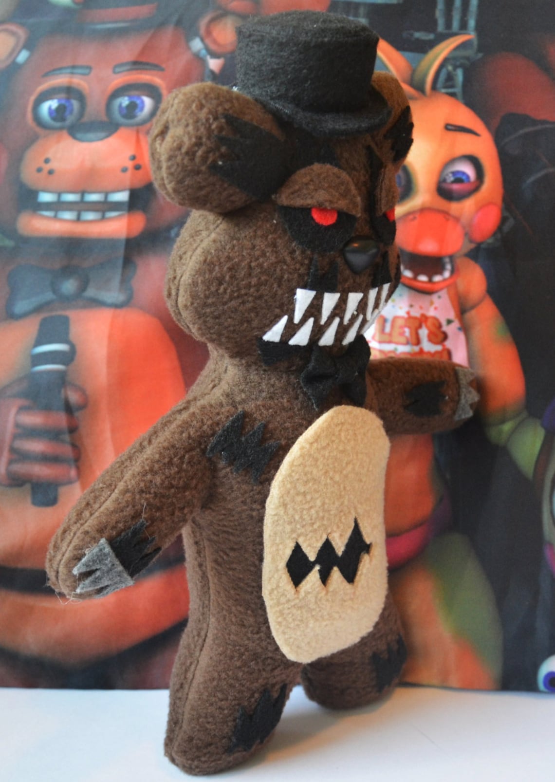 Fnaf Nightmare Plush handmade Five Nights at Freddys 11 Inch - Etsy