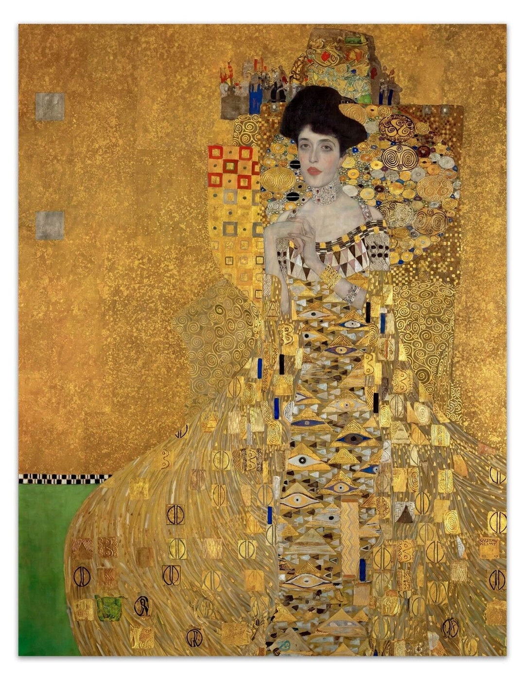 Gustav Klimt Portrait of ADELE BLOCH-BAUER I (1907) Vintage Painting ...