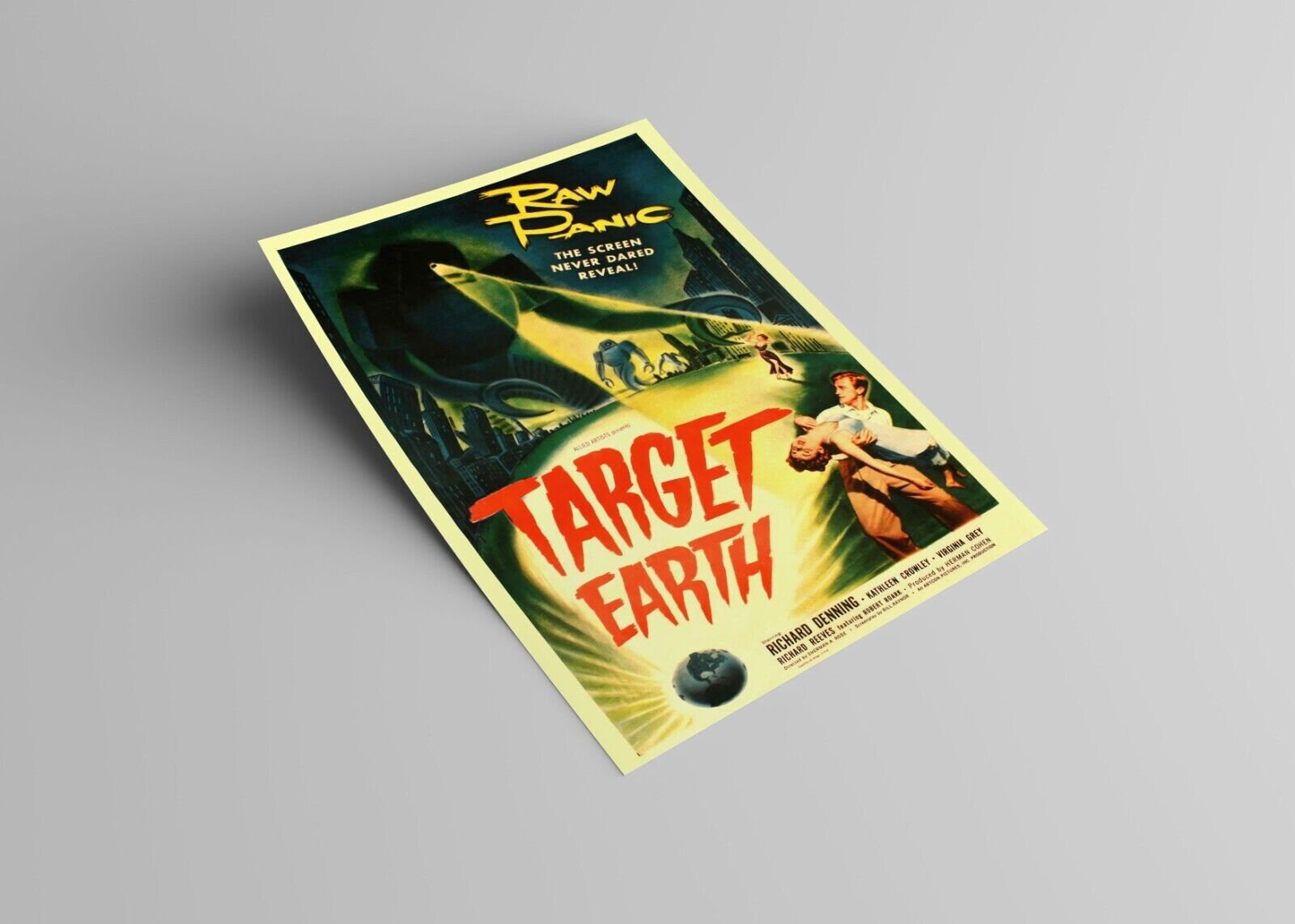 TARGET EARTH 1954 Vintage Sci Fi Movie Film Poster/print - Etsy