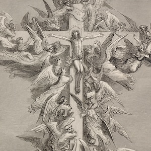 Gustave Dore: the VISION of the CROSS (1891) Vintage Illustration Bible ...